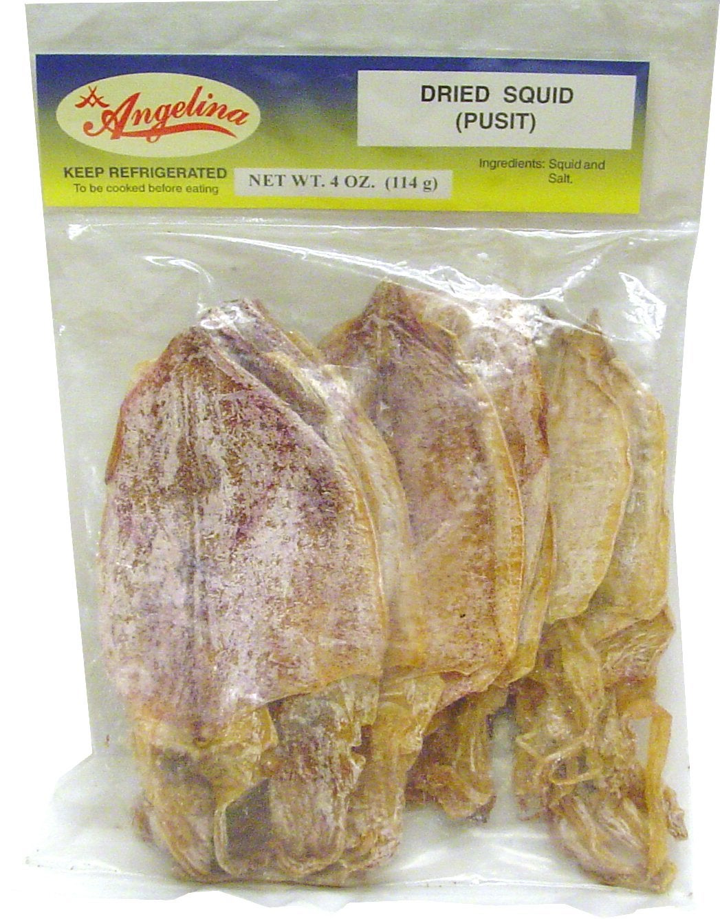 Angelina Dried Squid (Pusit) - 4 oz. (113g) | R&T Asian Market of ...
