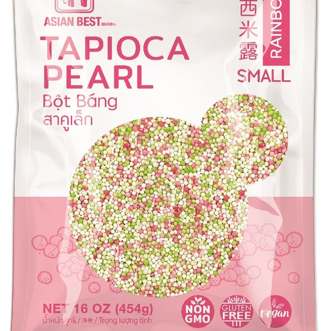 Asian Best Tapioca Pearl, Small/Rainbow - 16 oz. (454g) | R&T Asian ...