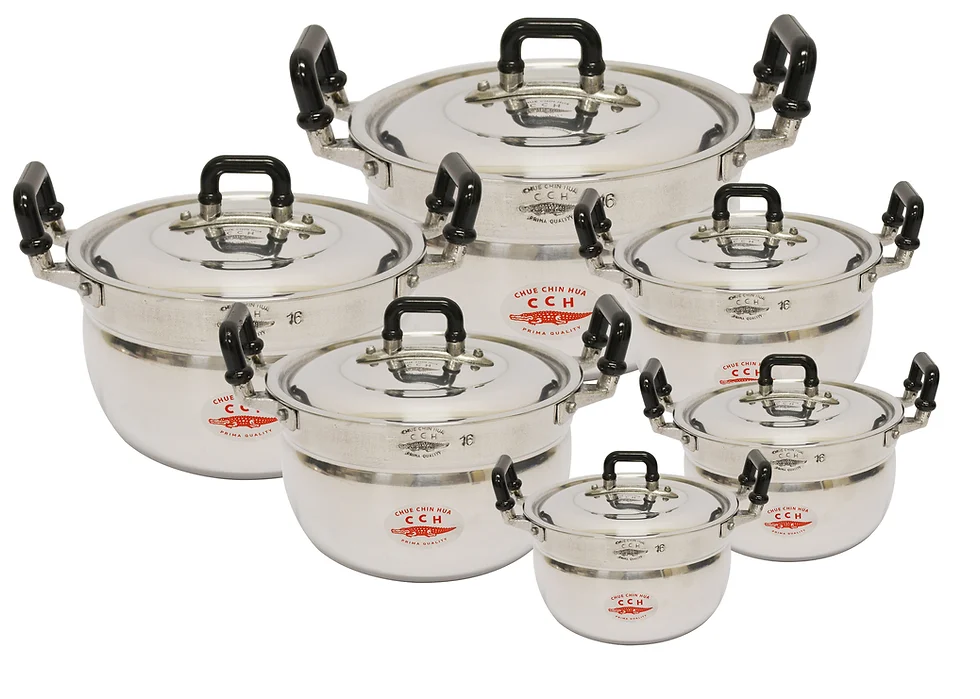 CCH (Chue Chin Hua) Crocodile Traditional Thai/Chinese Aluminum Cooking ...