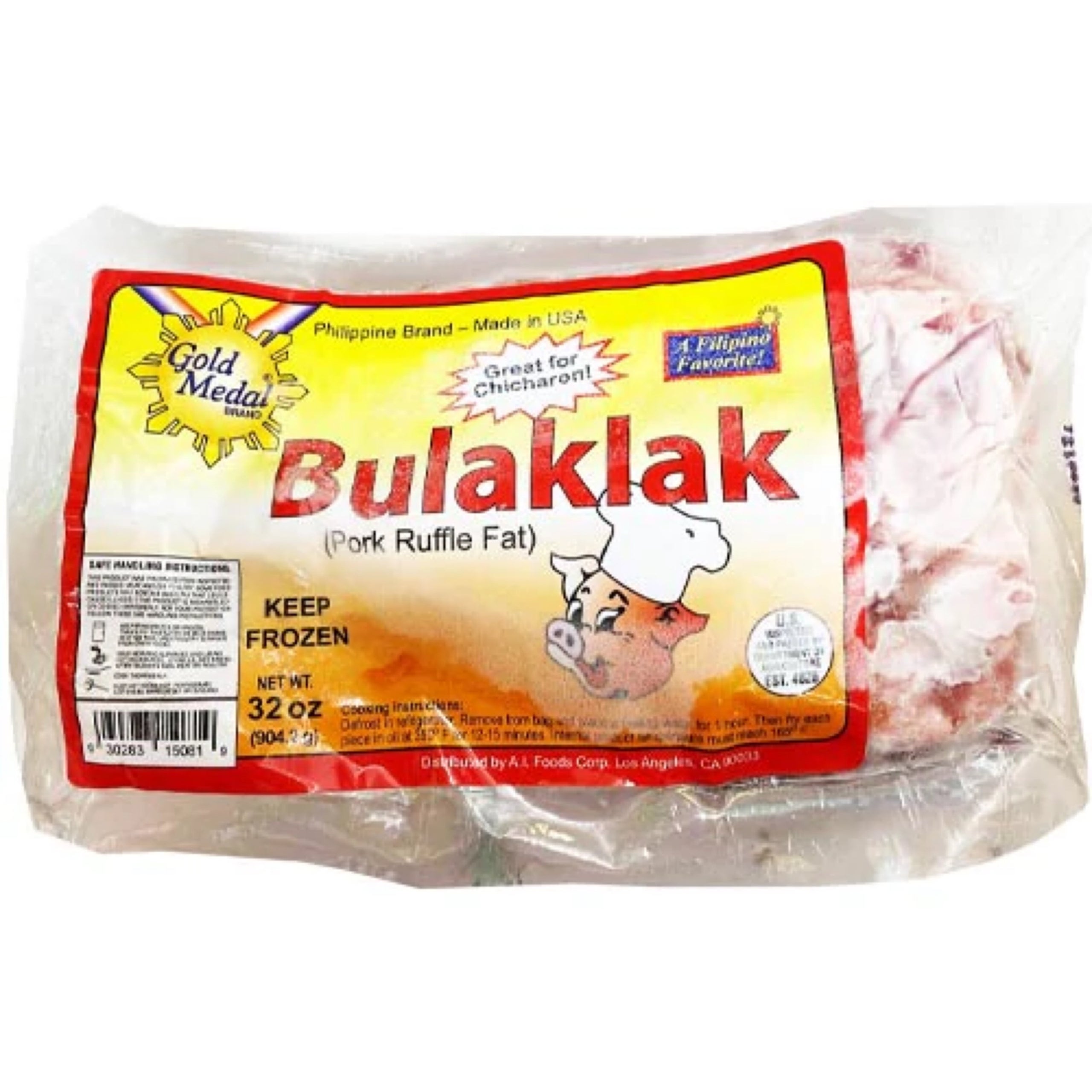 Gold Medal Bulaklak (Pork Ruffle Fat) - 32 oz. (904.2g) | R&T Asian ...